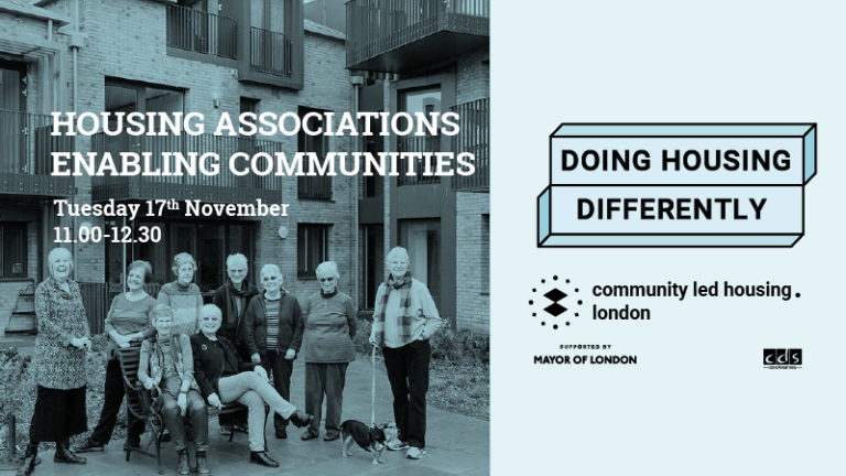 Housing Associations Enabling Communities - community led housing london